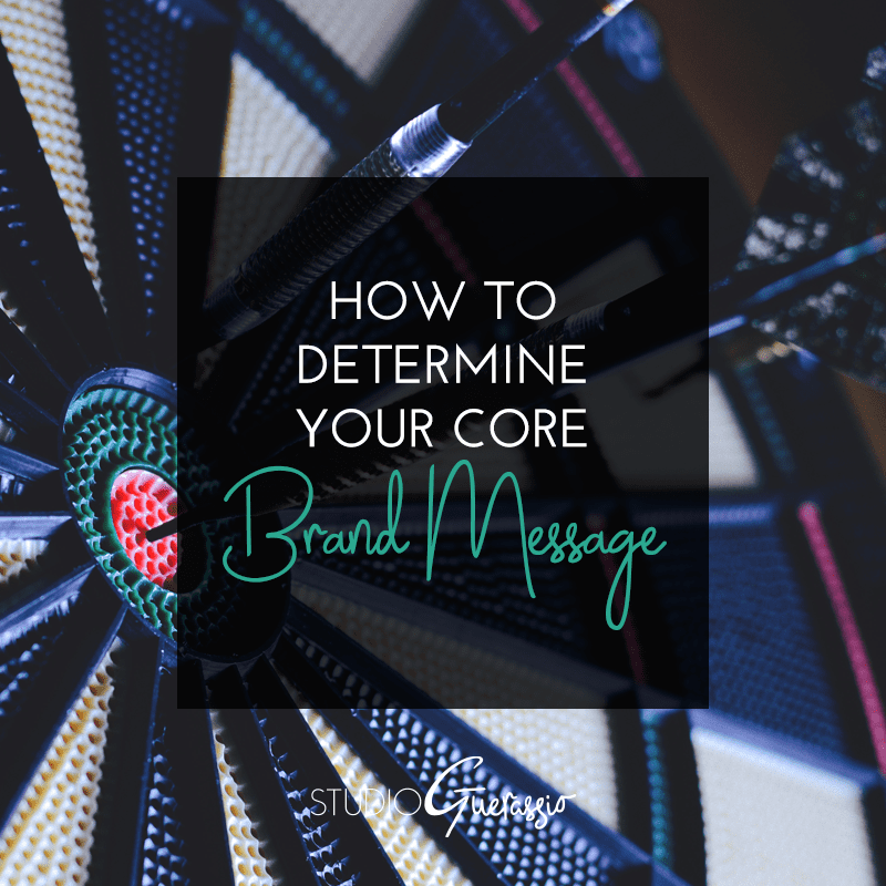 How to Determine Your Core Brand Message — Studio Guerassio — Branding ...